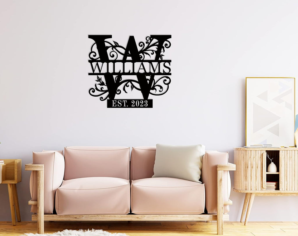 Custom Monogram Wall Art | Personalized Home Decor – ENFODREAM