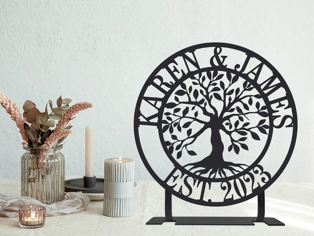 Personalized Tabletop Metal Tree of Life Sign – ENFODREAM