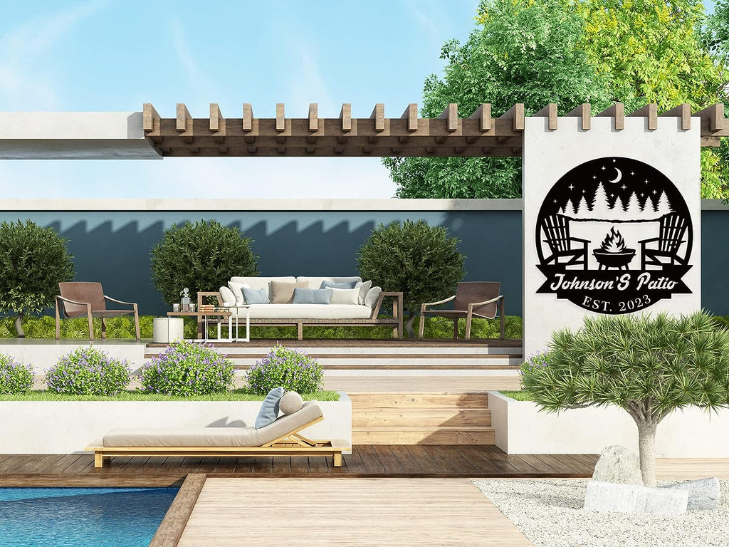 Personalized Welcome to Our Backyard Sign Personalized Patio Sign ...