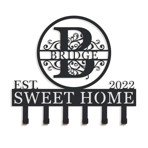 Custom Metal Key Holder – Personalized Wall-Mounted Home Organizer ...