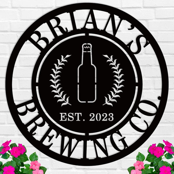 Custom Brewery Sign - Personalized Beer Bar Metal Decor – ENFODREAM
