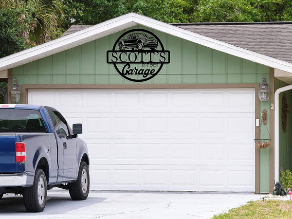Custom Metal Garage Sign | Personalized Garage Decor – ENFODREAM