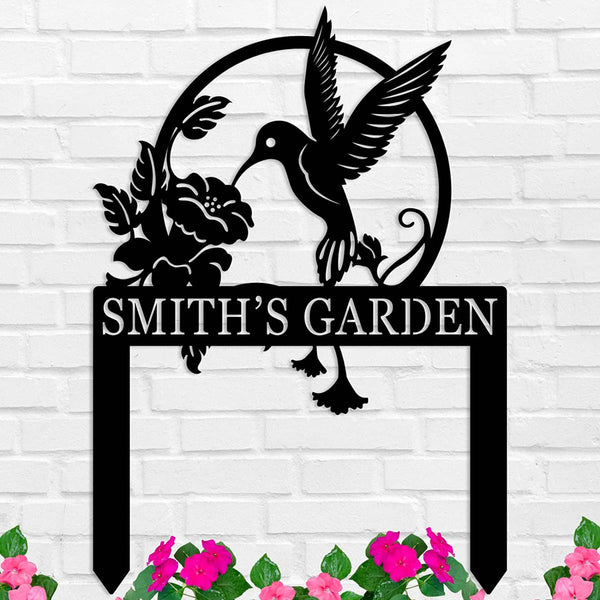 Custom Metal Hummingbird Plaque - Personalized Garden Decor – ENFODREAM