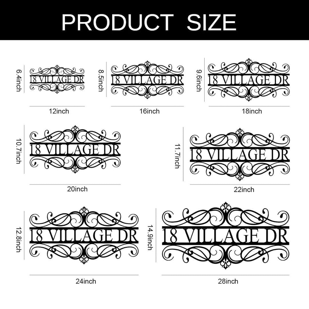 Personalized Metal Address Plaque - Customize Your Home – ENFODREAM