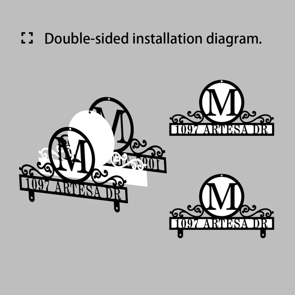 Custom Metal Mailbox Topper | Personalized Address Sign for Curb Appeal ...