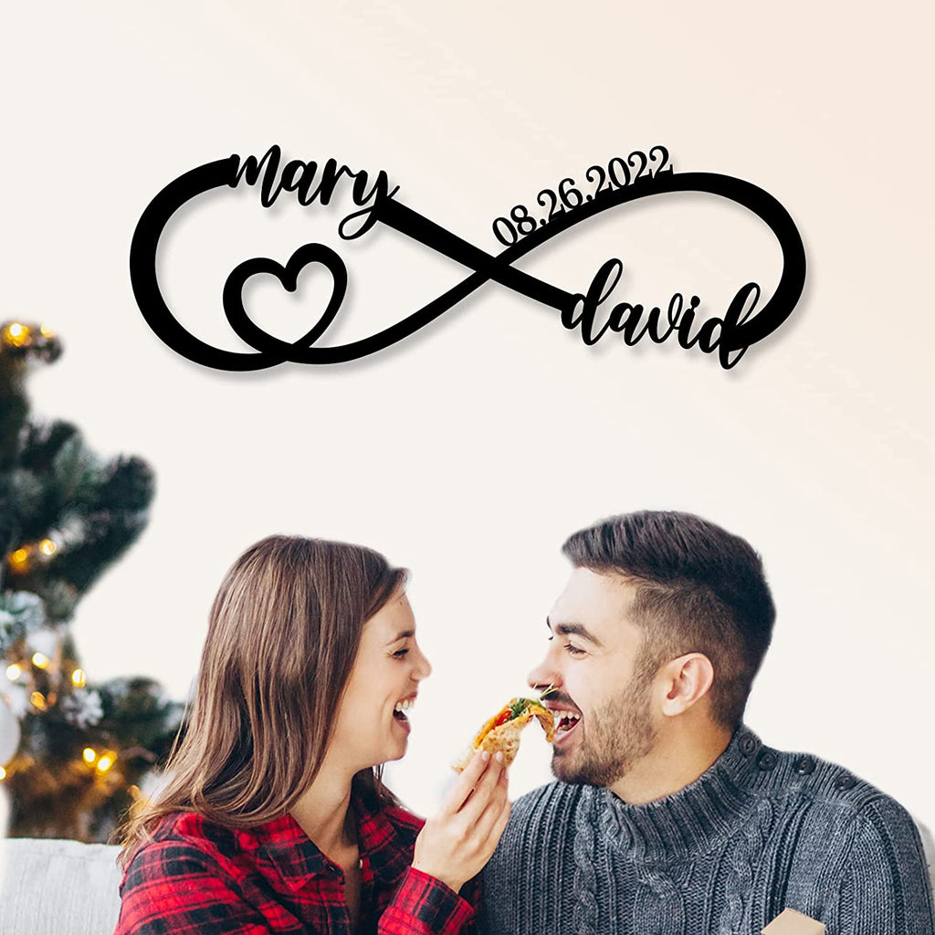Personalized Infinity Metal Sign | Eternal Love Symbol – ENFODREAM